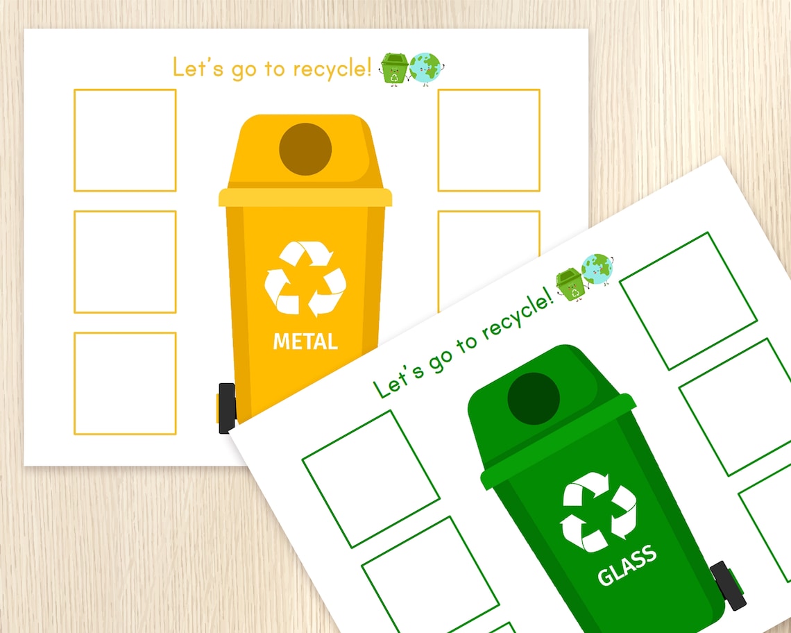 Waste Sorting Activity, Garbage Sorting, Trash, Rubbish, Recycling Game ...