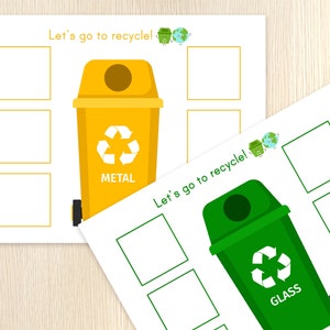 Waste Sorting Activity, Garbage Sorting, Trash, Rubbish, Recycling Game ...