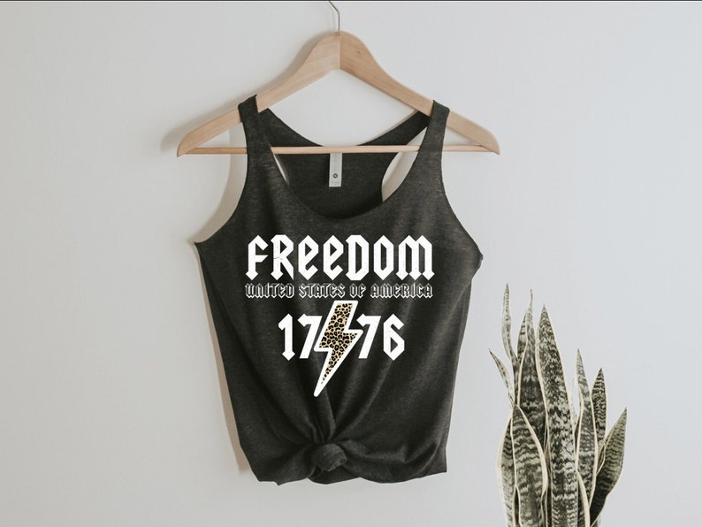 Freedom 1776 Rock N Roll Style Tank United States of America | Etsy