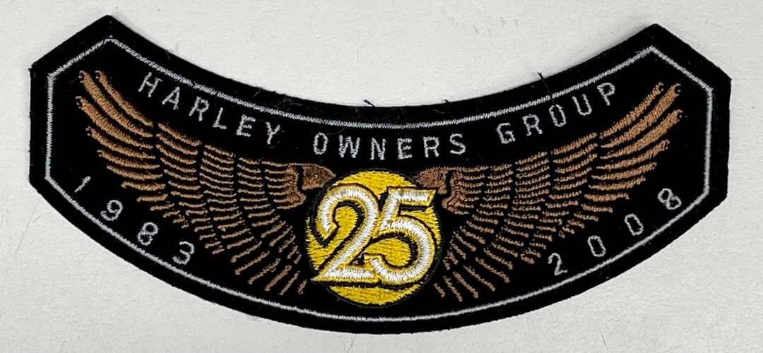 Harley Davidson Owners Group Patch (HOG) 2008 25 Year Anniversary - Etsy