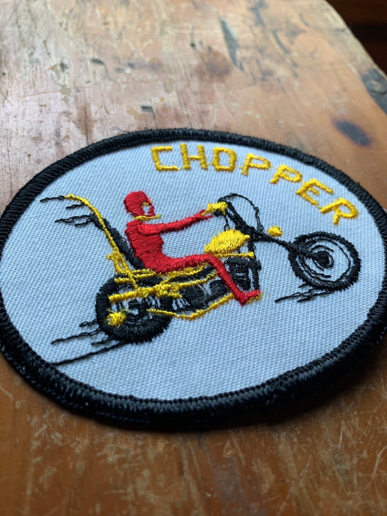 Vintage Harley Davidson Chopper Patch - Etsy