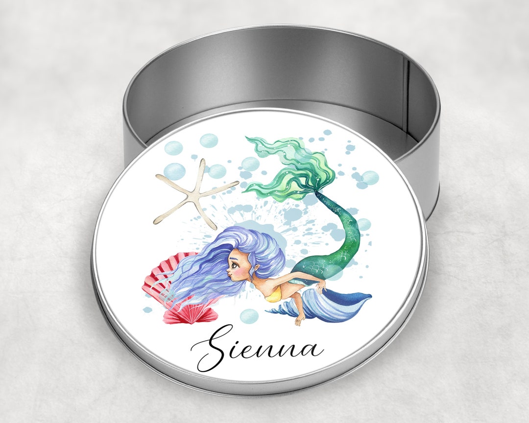 Personalised Mermaid Treat Tin - Etsy