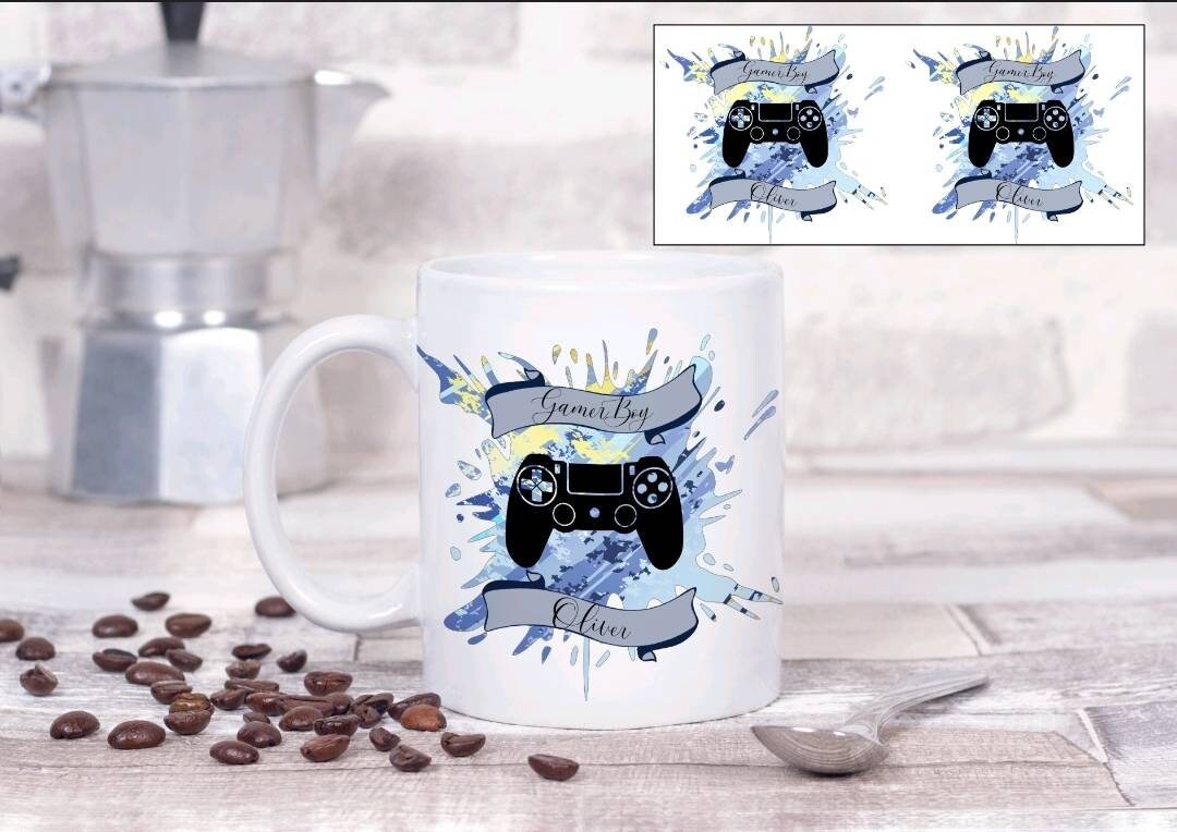 Personalised Ps4 Controller Mug, Gift for boy, Gift for girl, Ps4 Gift ...