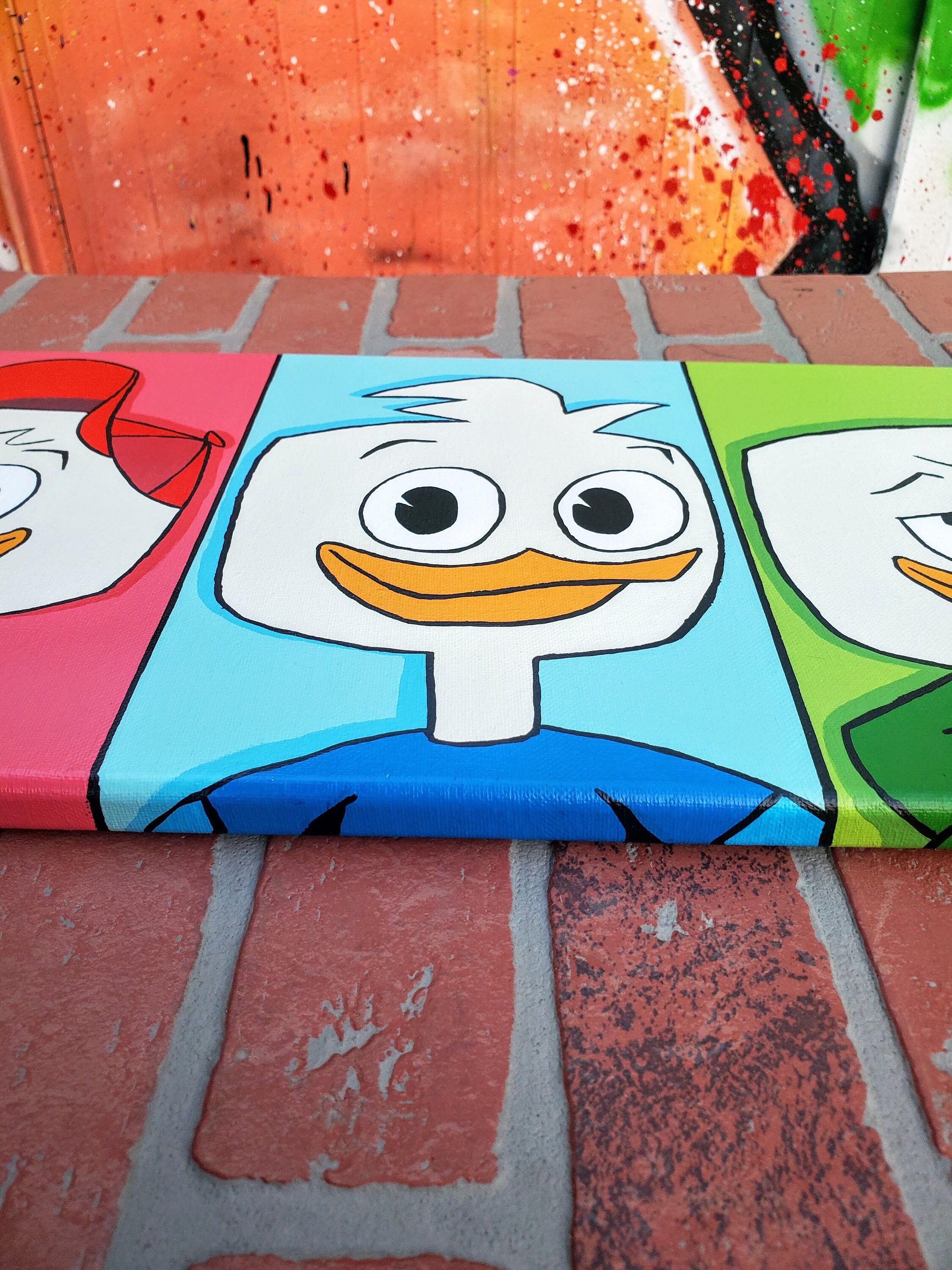 The Duck Brothers Hand Painted on 10in X20in Canvas Parody Art - Etsy