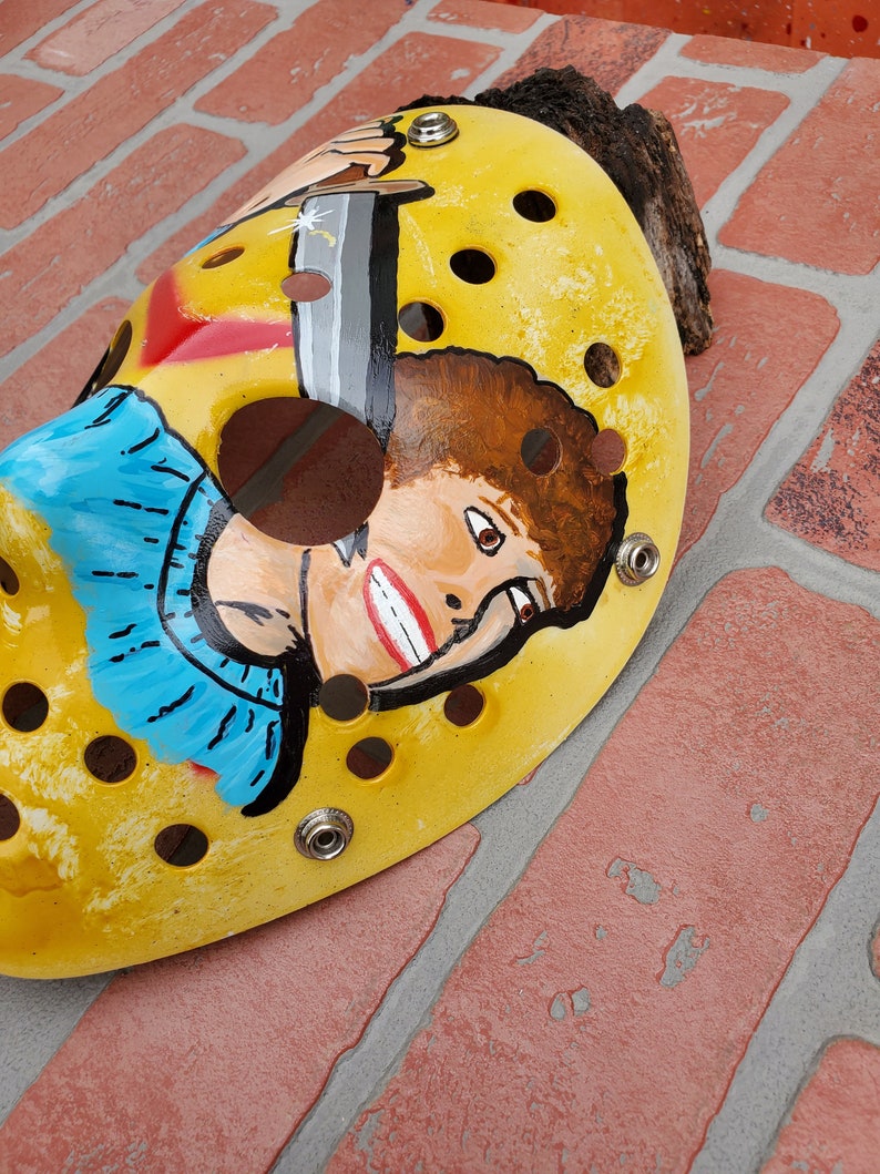 MRS. VOORHEES Hand Painted on Jason Mask - Etsy