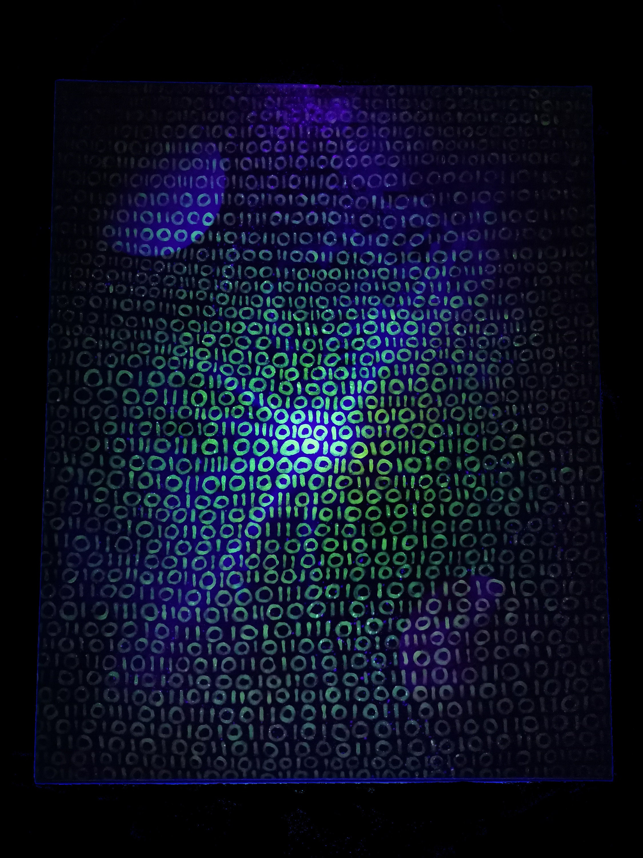 MATRIX With Glow in Dark Grid 16x20 Canvas - Etsy