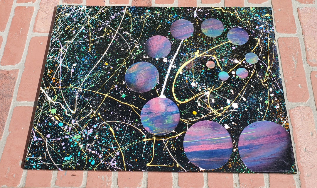 Purple Planet Multiverse 18in X 24in Canvas - Etsy