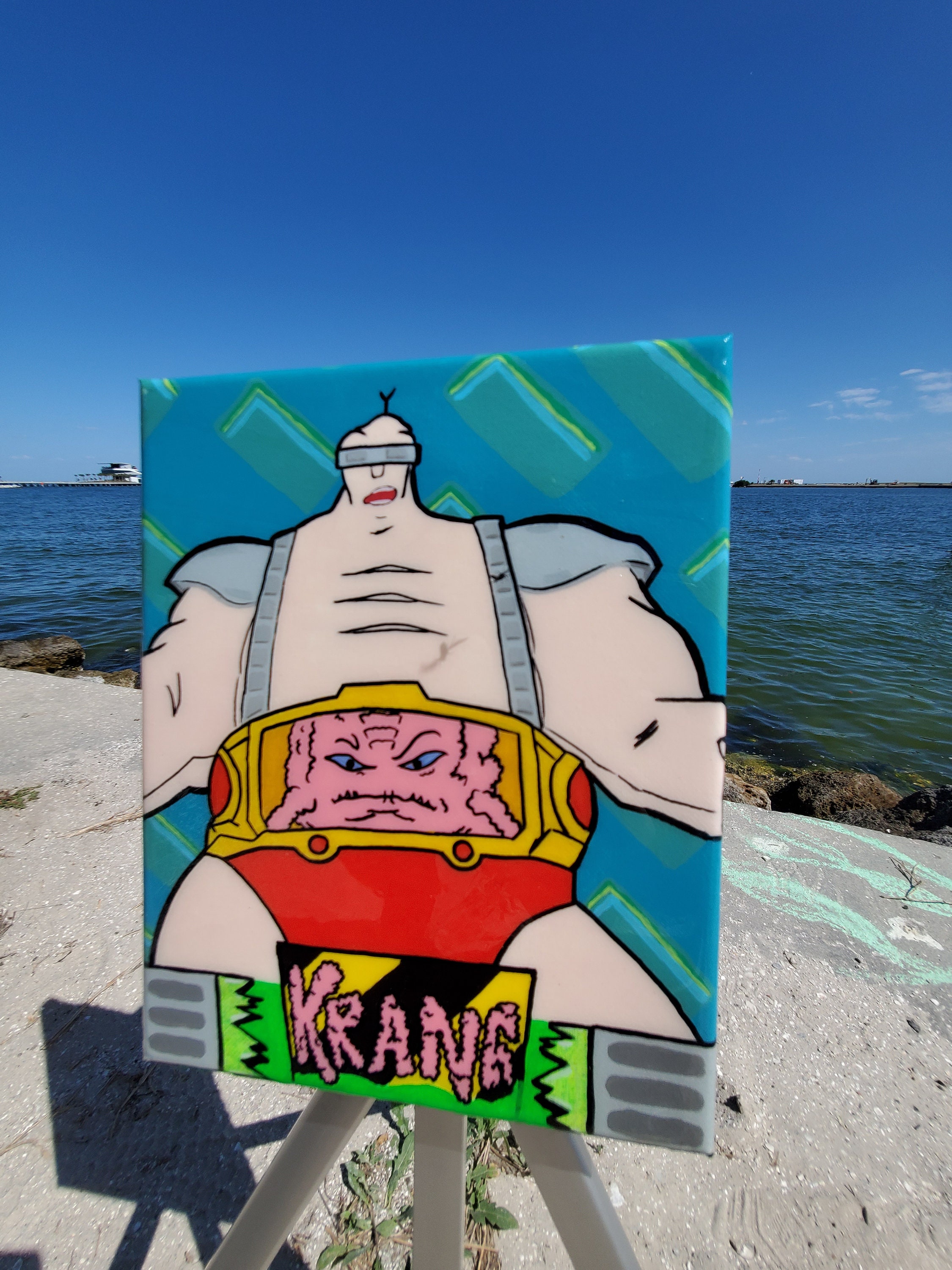 KRANG of the Villain Series on Canvas Parody Art - Etsy