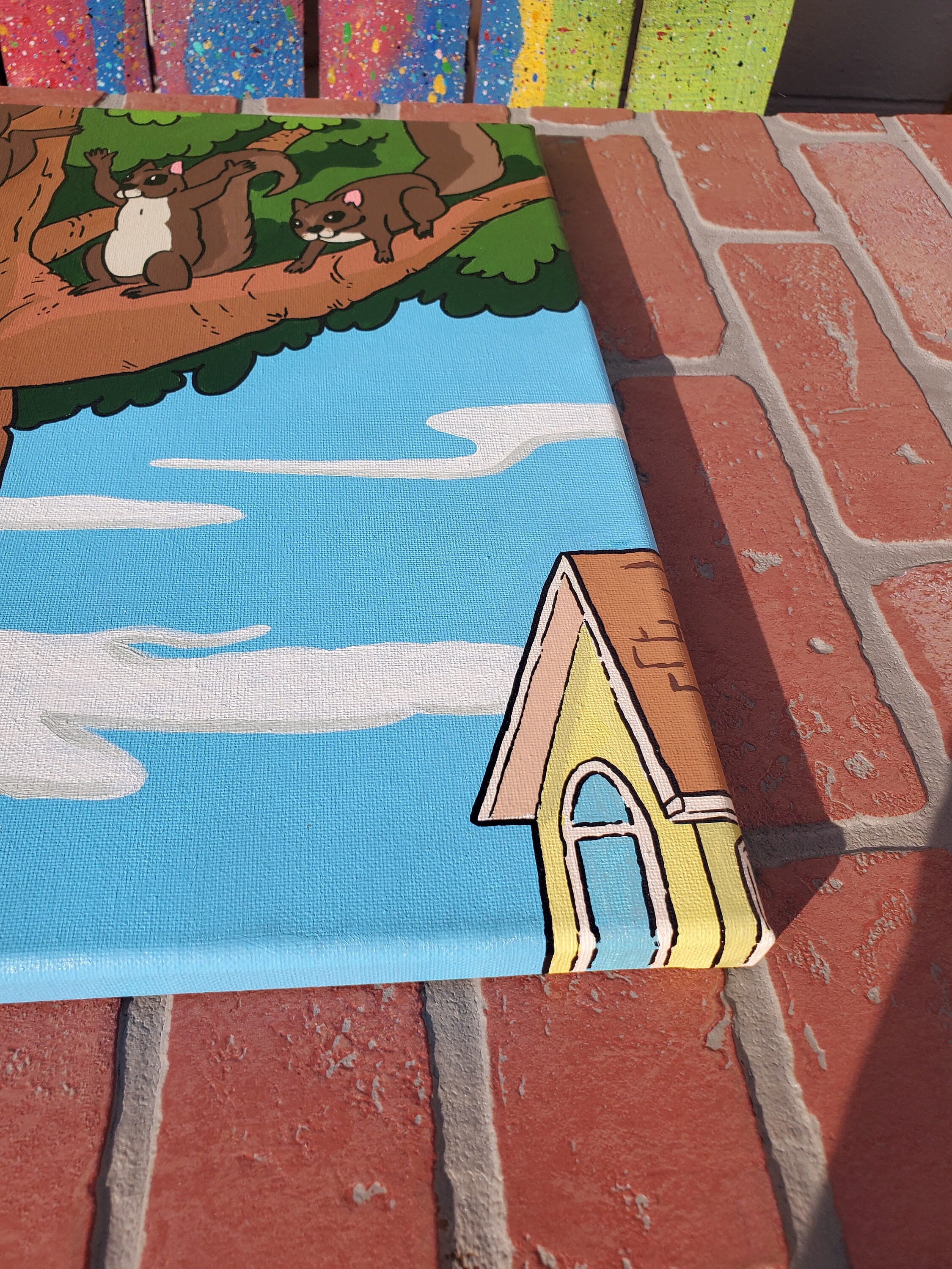 Code dolittle Hand Painted With Acrylics on a 16in X 20in Canvas Parody Art - Etsy