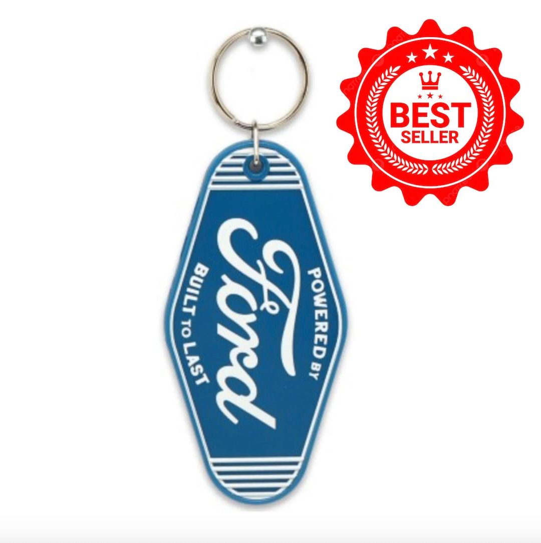 Vintage Ford Keychain | Car & Truck Authentic Retro Blue Tag - Etsy