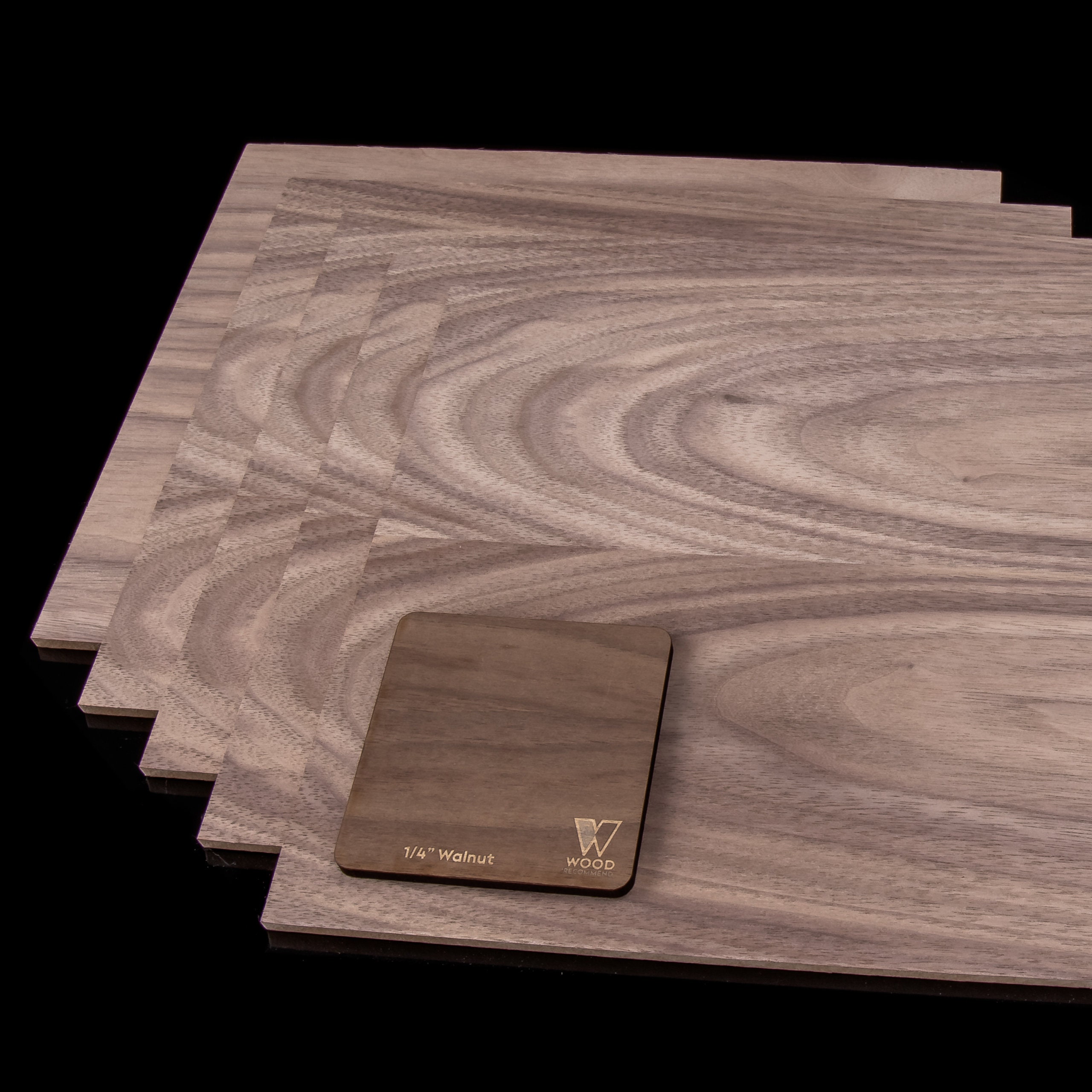 Walnut Plywood 1/4" 8.5"x11", 6mm Walnut, Glowforge Wood, CNC, Laser ...