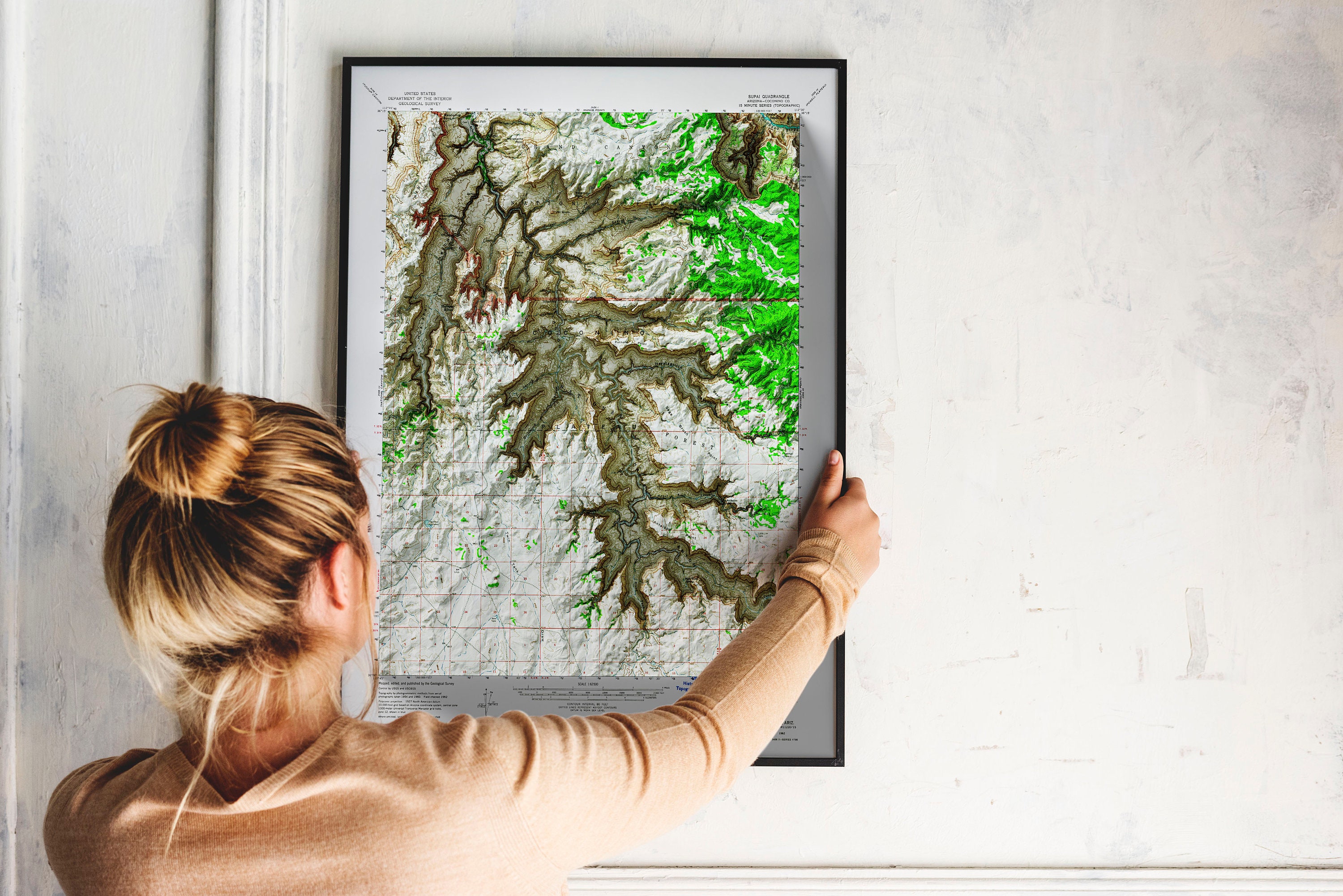 Supai Grand Canyon National Park Map Topographic Map With - Etsy