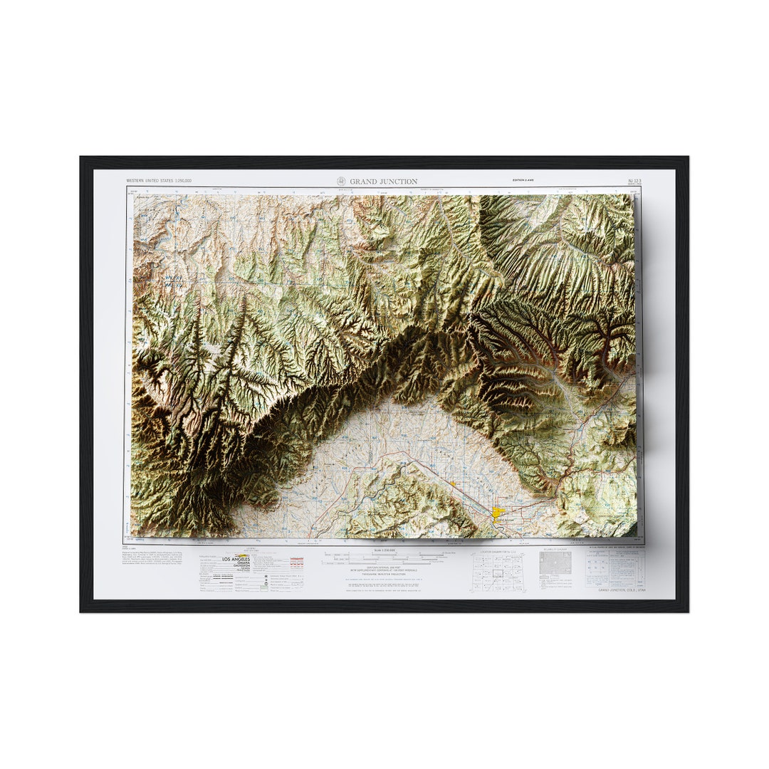 Grand Junction Map 1962, Topographic Map of Grand Junction Colorado ...