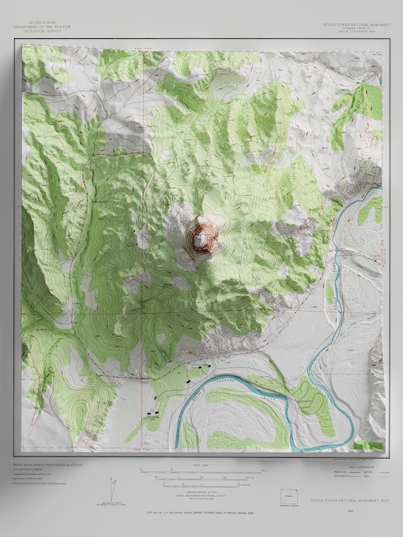 Devils Tower Map Show How The Tower Formed Devils Tower National