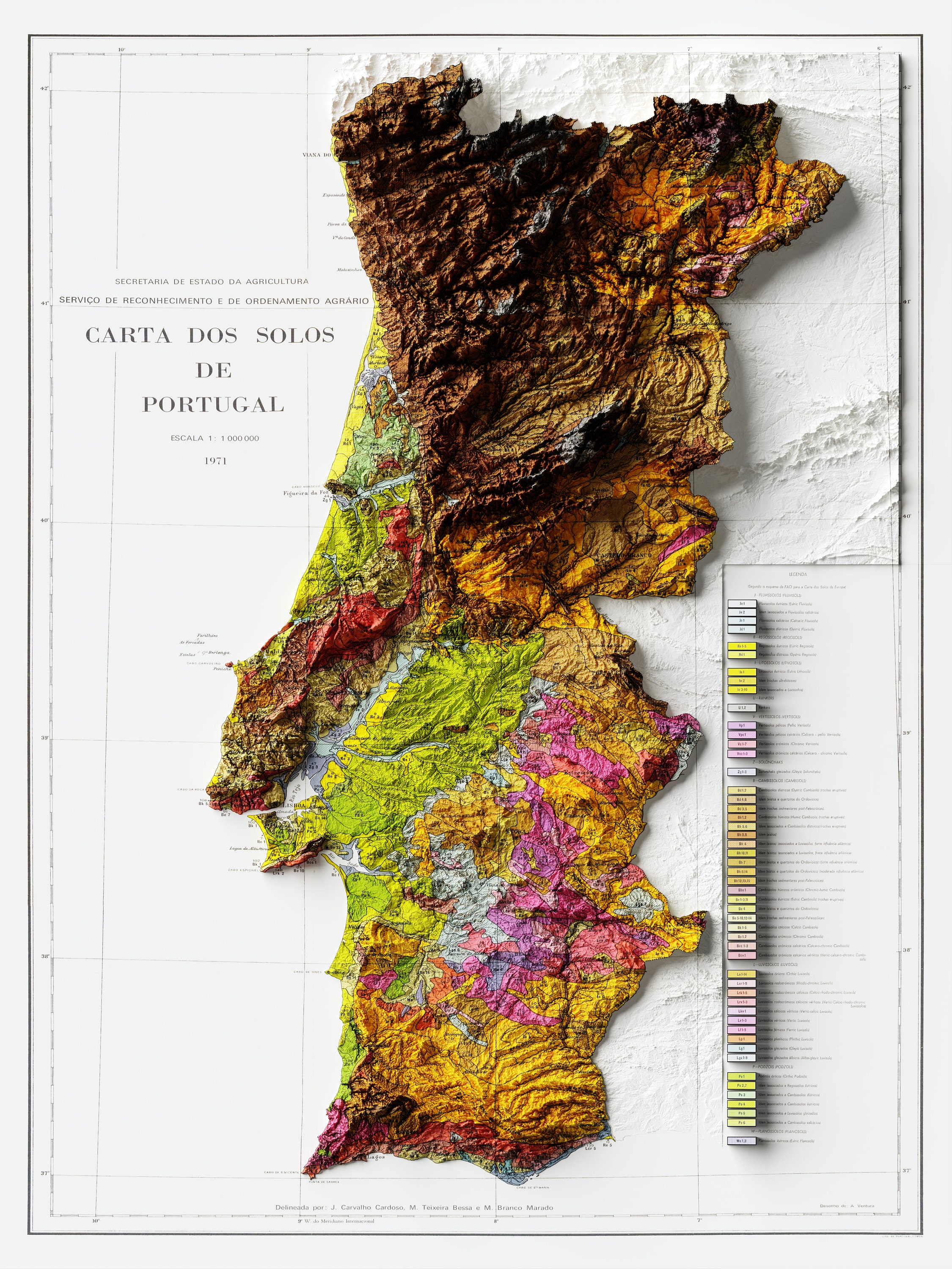 Vintage Portugal Geological Map Print, Historical Wall Art - Etsy