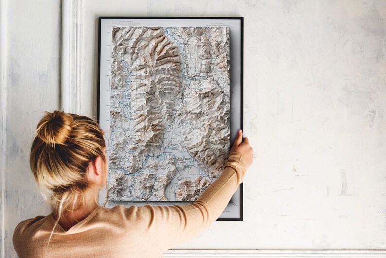 Topographic Map of Priest Lake 1911 Idaho Vintage Reprint - Etsy