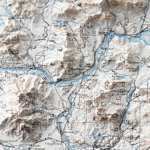 Topographic Map of Priest Lake 1911, Idaho Vintage Reprint Historical ...