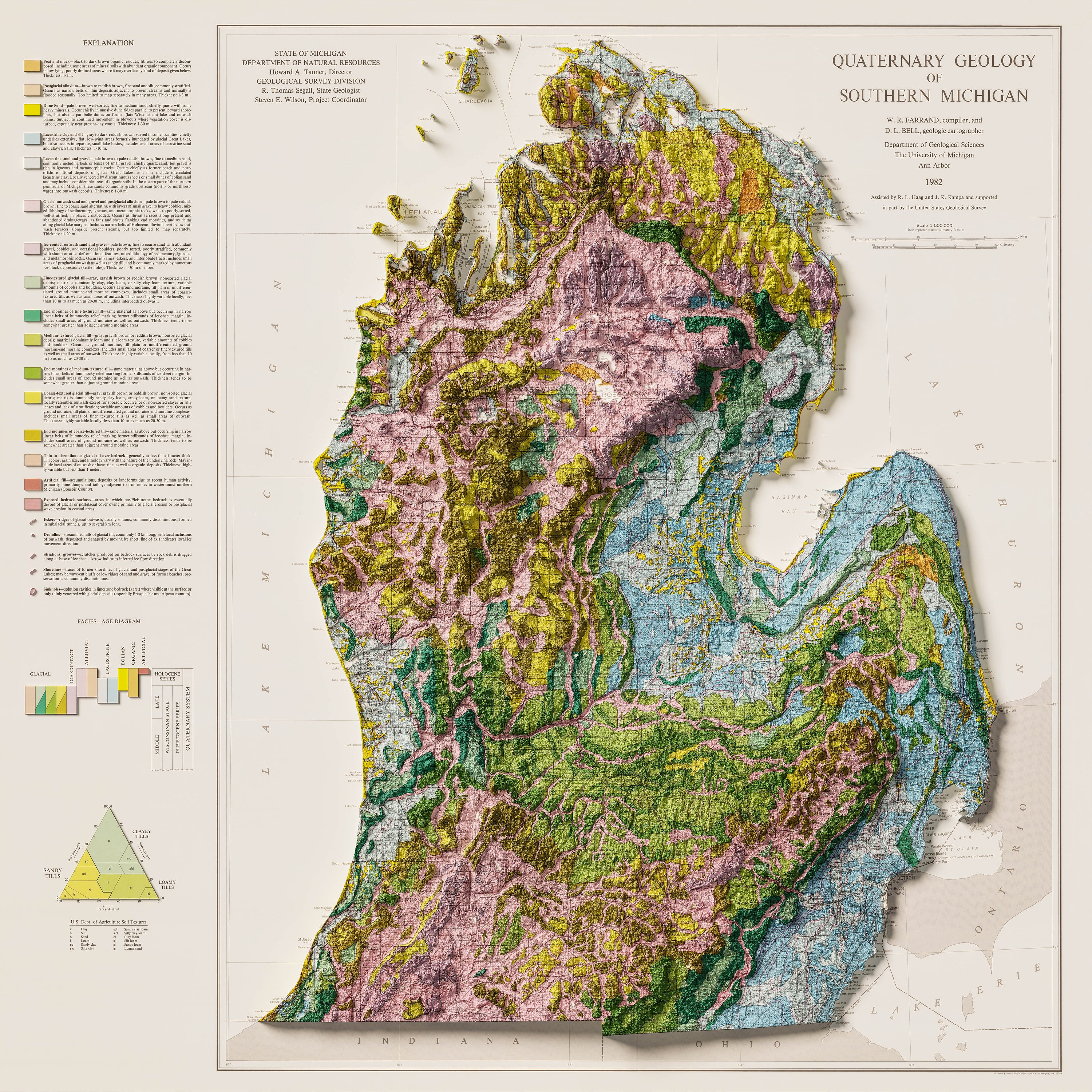 Michigan Bedrock Map