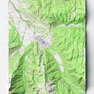 Aspen Topographic Map Colorado 1960 Vintage Reprint Historical Map With ...