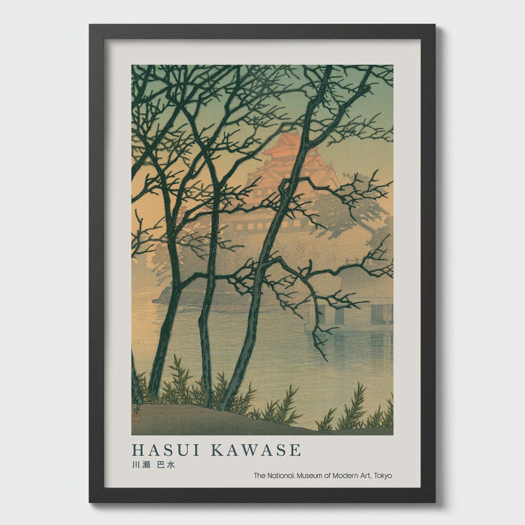 Hasui Kawase Japanese Art Print – Morning at Okayama Castle | Japanese ...
