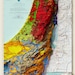 Geological Map of the Israel Vintage Reprint Historical Map With Relief ...