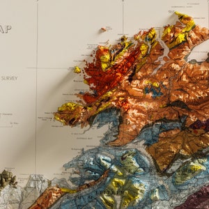 Ireland Geological Map Print, Ireland Home Decor, Ireland Map Print ...