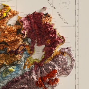 Ireland Geological Map Print, Ireland Home Decor, Ireland Map Print ...