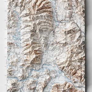 Topographic Map of Priest Lake 1911, Idaho Vintage Reprint Historical ...