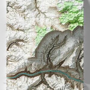 Fishtail Mesa - Grand Canyon National Park,arizona Topographic Map 1988 ...
