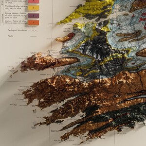 Ireland Geological Map Print, Ireland Home Decor, Ireland Map Print ...