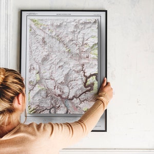 Arches Map- Arches National Park Topographic Map Utah, Vintage Reprint ...