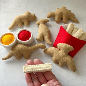 Felt Dino Nuggets | Felt Toys | Play Kitchen | Eco Friendly Toy Food ...
