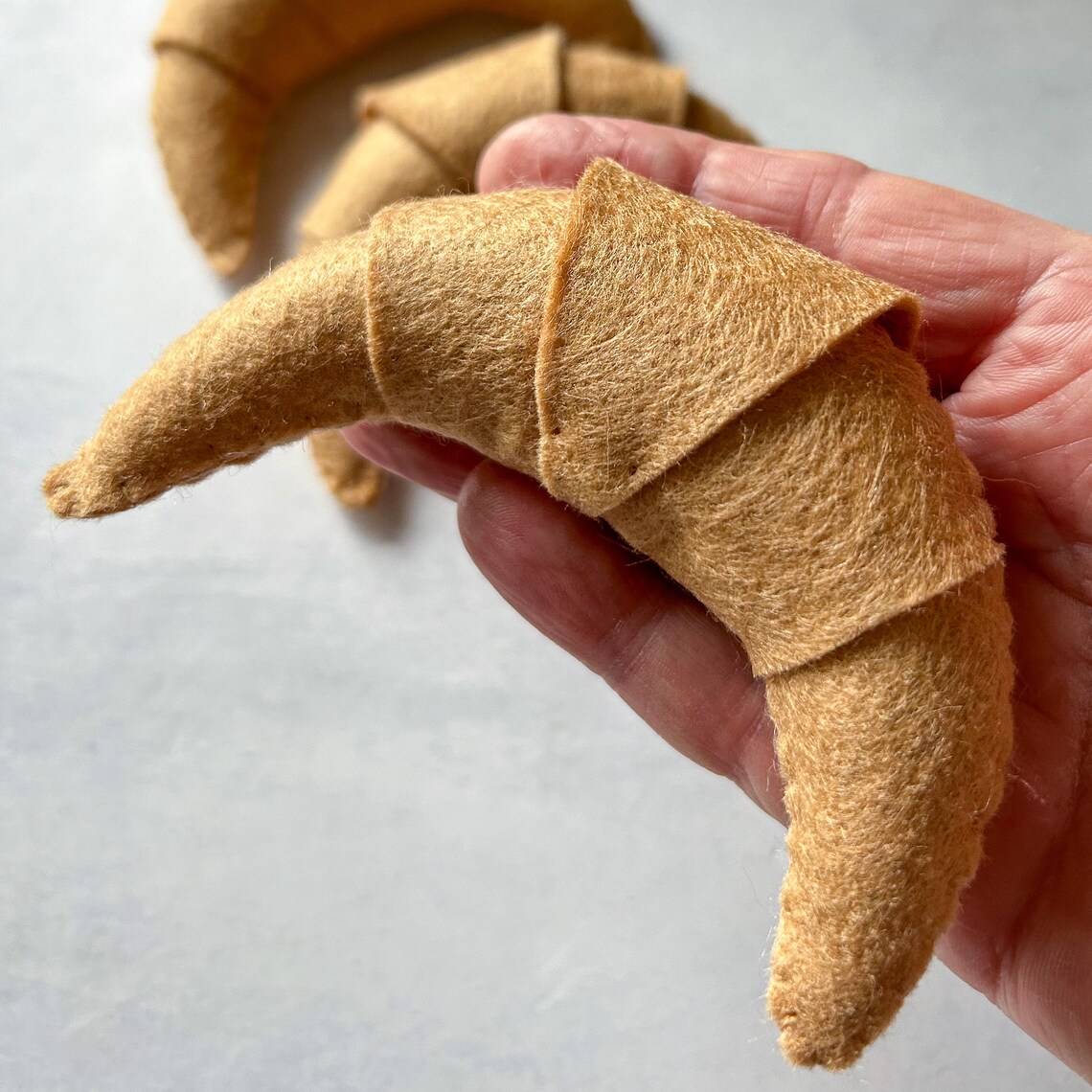 Felt Croissant | Play Food | Felt Toys | Eco-friendly Toy Food - Etsy