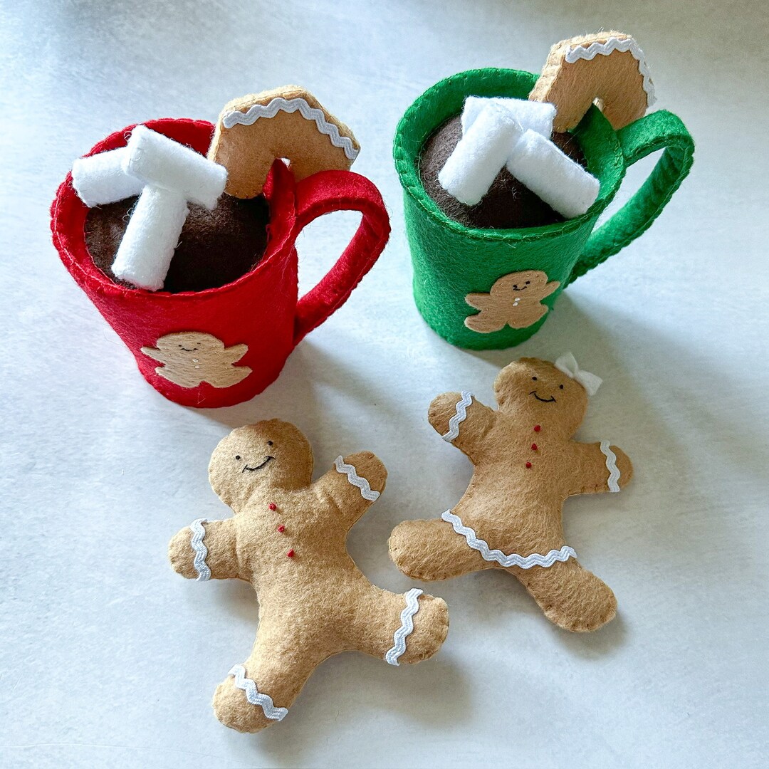Felt Hot Chocolate Set Play Food Felt Toys Pretend Cup - Etsy