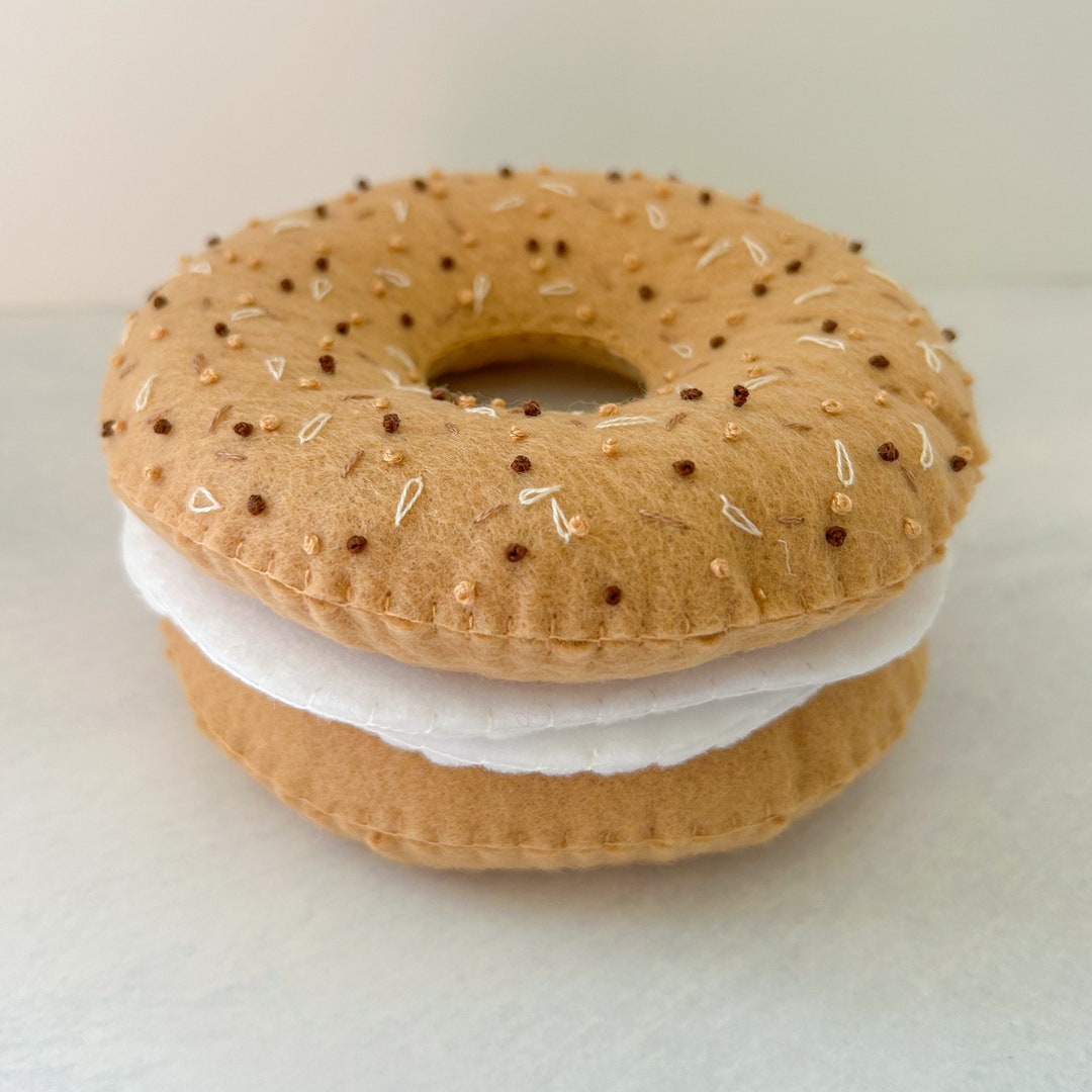 Felt Bagel Play Food Felt Toys Eco Friendly Toy Food - Etsy