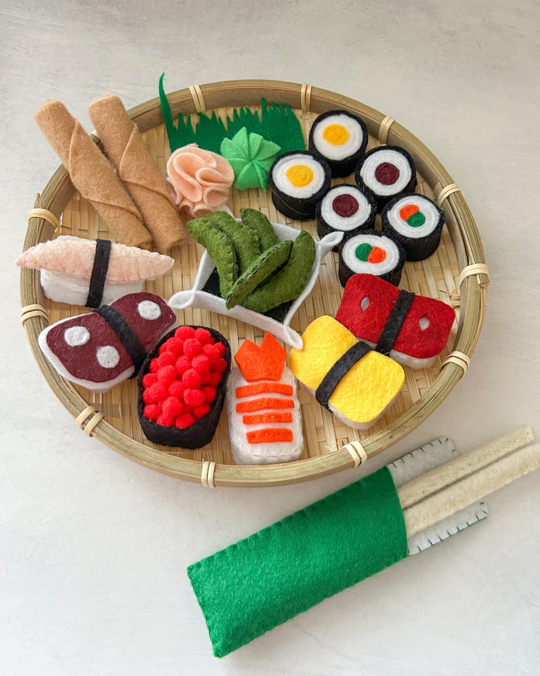 Felt Sushi Set | Pretend Play Food | Play Food | Kids Toy | Sushi Rolls ...