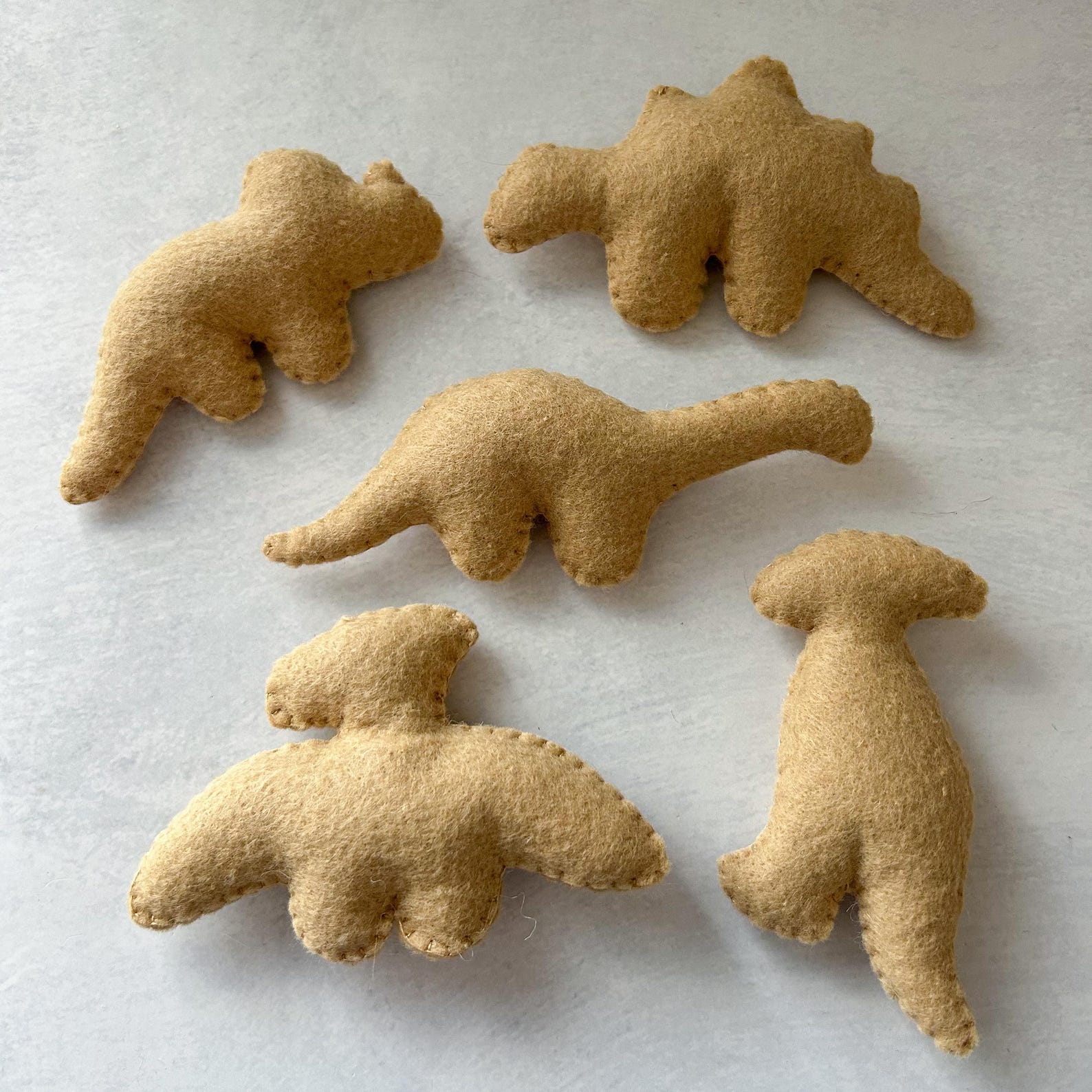 Felt Dino Nuggets | Felt Toys | Play Kitchen | Eco Friendly Toy Food ...