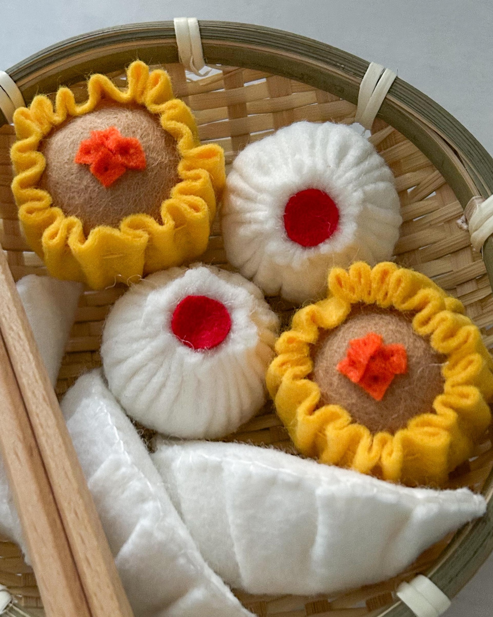 Felt Dumpling Set | Dim Sum | Pretend Play Food | Play Food | Kids Toy ...