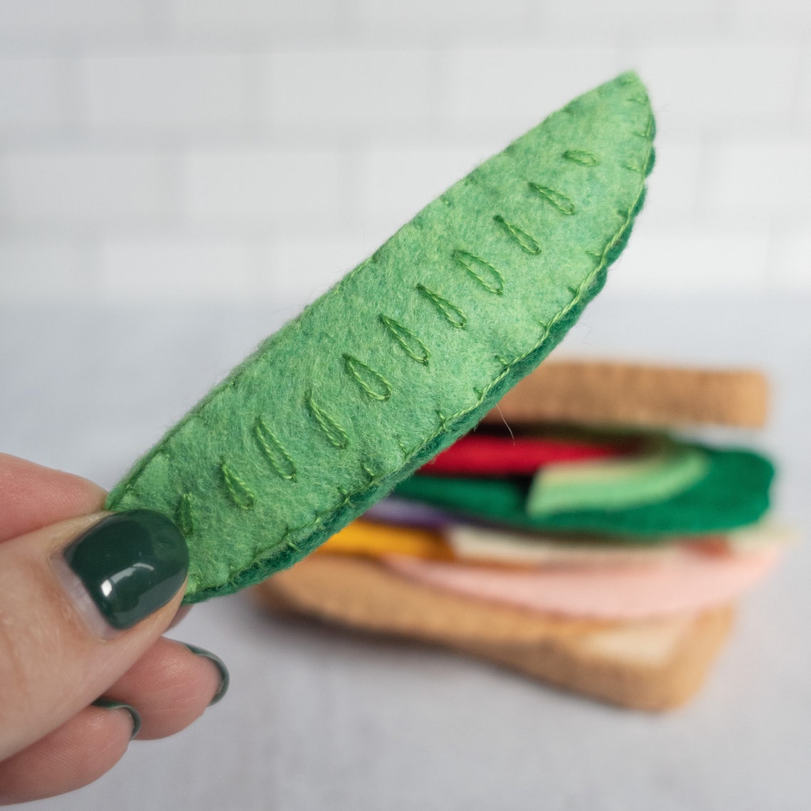 Felt Food Sandwich Felt Toys Pretend Donuts Eco Friendly - Etsy