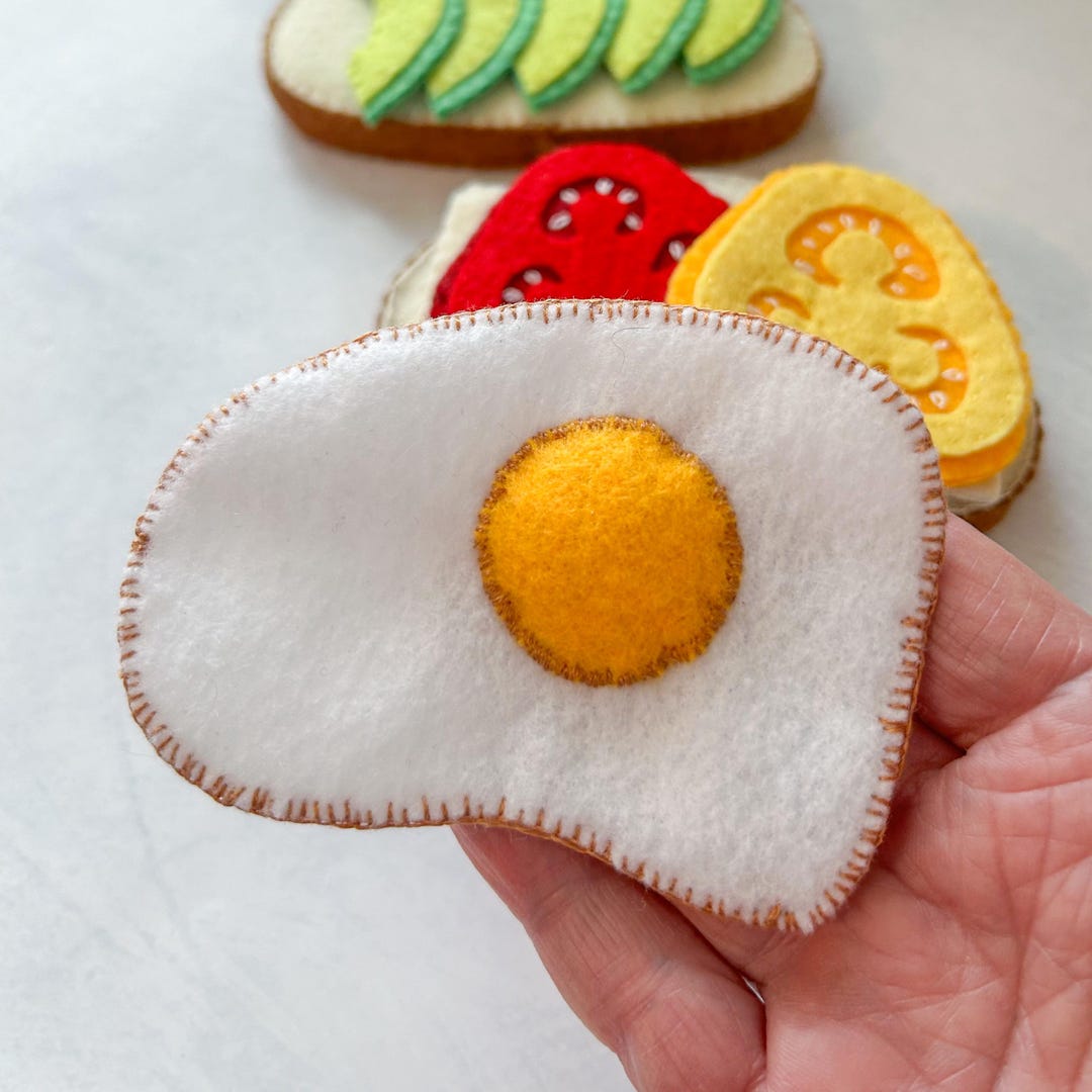 Felt Avocado Toast Set | Play Food | Felt Toys | Pretend Avocado | Eco ...