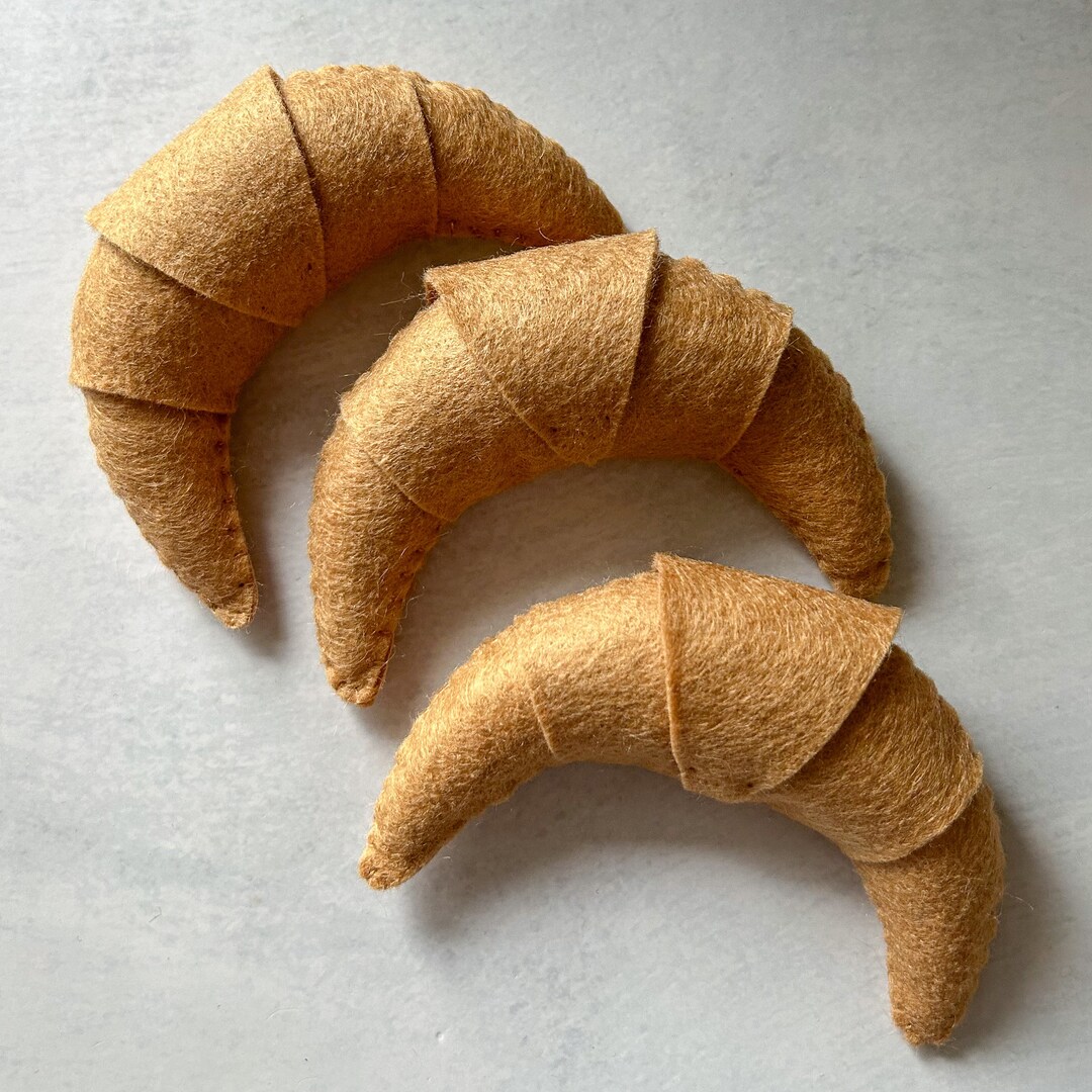 Felt Croissant | Play Food | Felt Toys | Eco-friendly Toy Food - Etsy