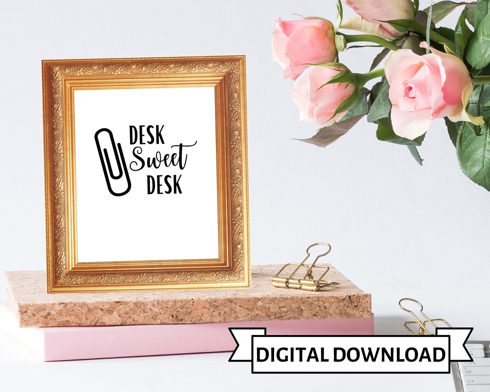 Cute Desk Sweet Desk Decor For Women Printable Small Office | Etsy