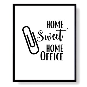 Work From Home Printable Art, Desk Decor for Women, Home Sweet Home ...