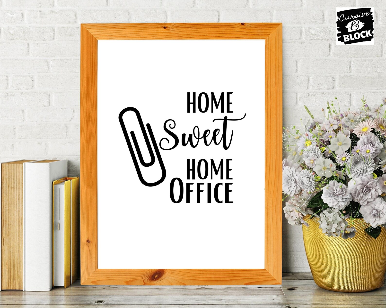 Work From Home Printable Art Desk Decor for Women Home Sweet - Etsy