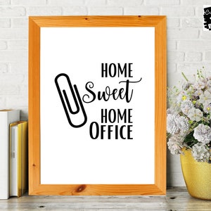 Work From Home Printable Art, Desk Decor for Women, Home Sweet Home ...
