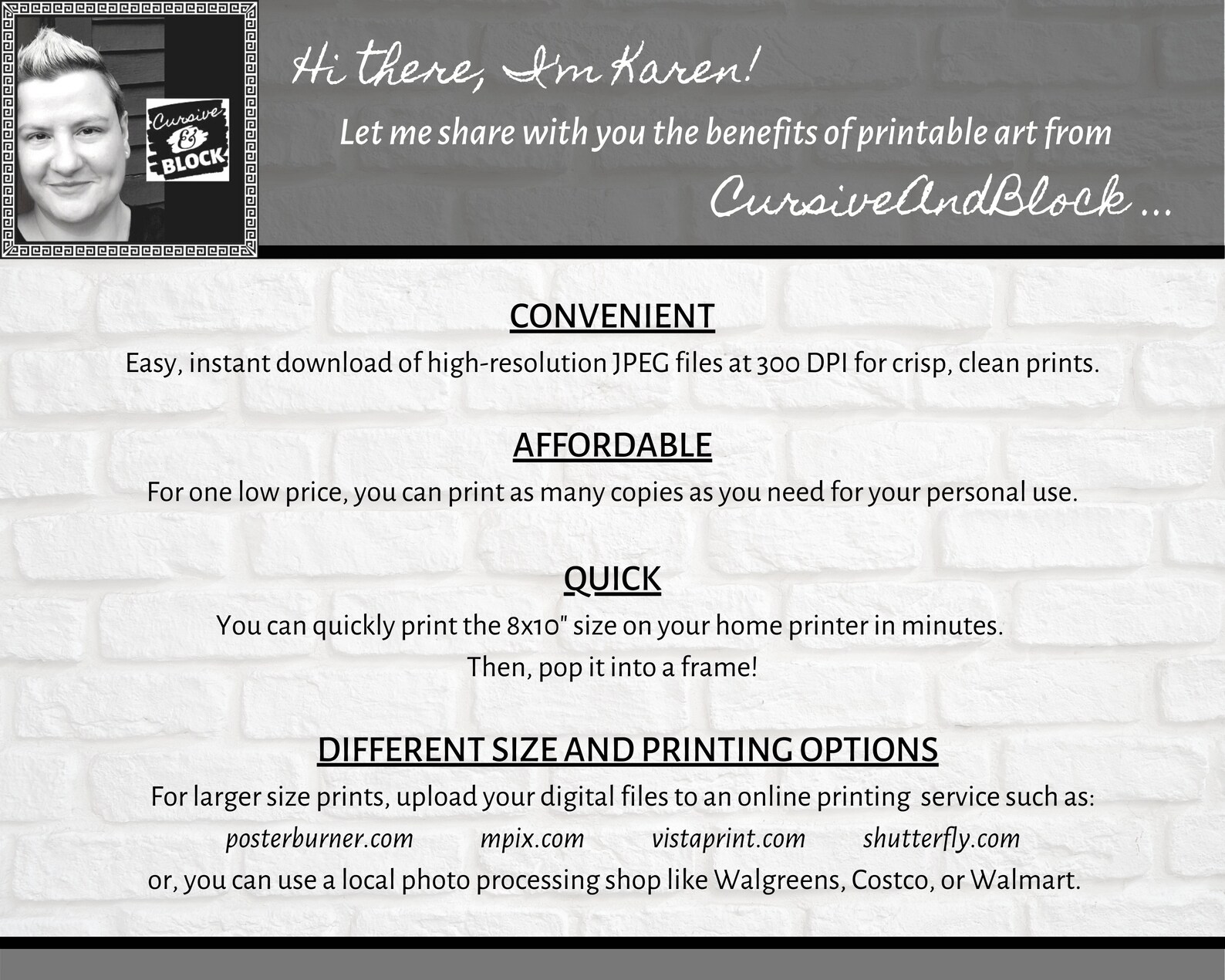 Cute Desk Accessory Small Printable Desk Decor Mini Art Print Desk ...