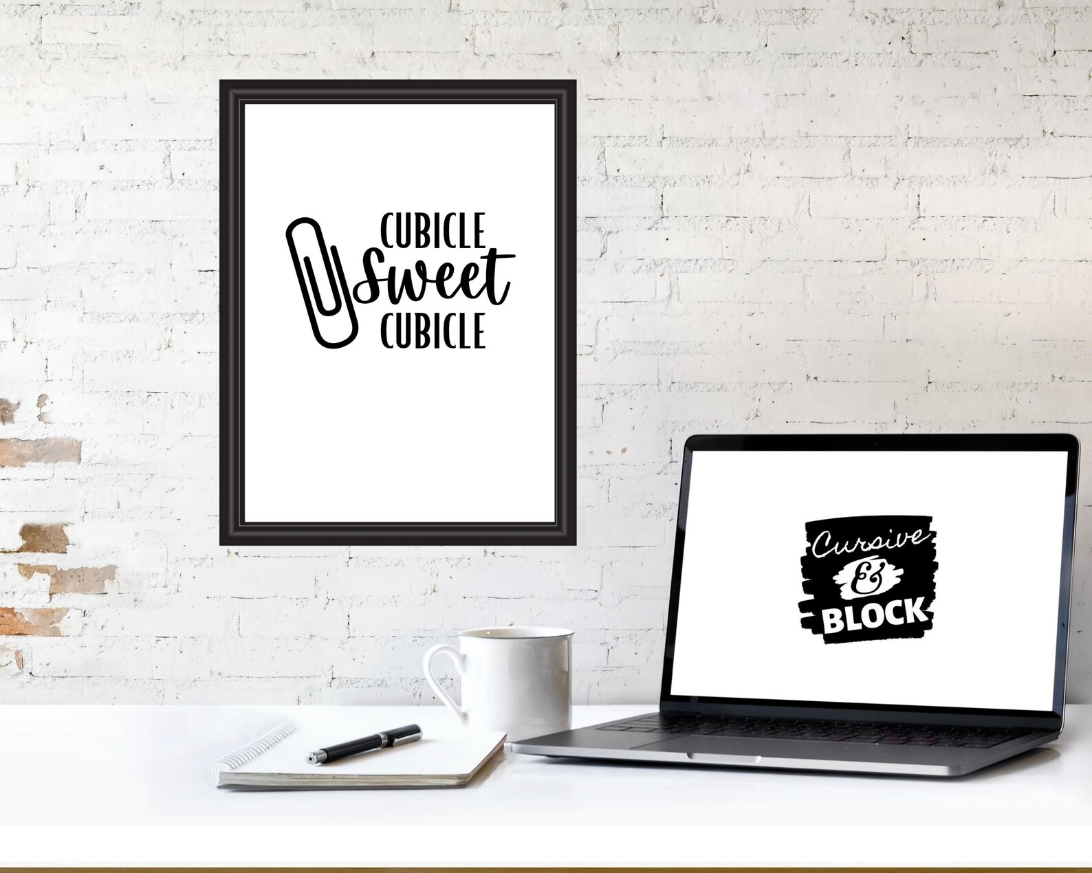 Cubicle Sweet Cubicle Decor Printable Quote Sign Cute Office | Etsy