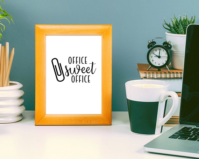 Cute Desk Accessory Small Printable Desk Decor Mini Art | Etsy