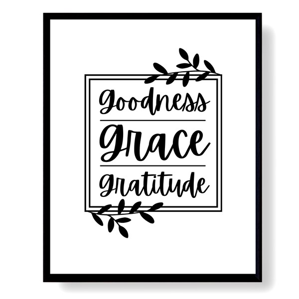 Grace and Gratitude Sign - Etsy