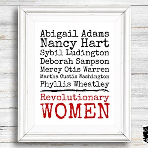 Revolutionary Women Feminism Poster, Colonial American Revolution ...